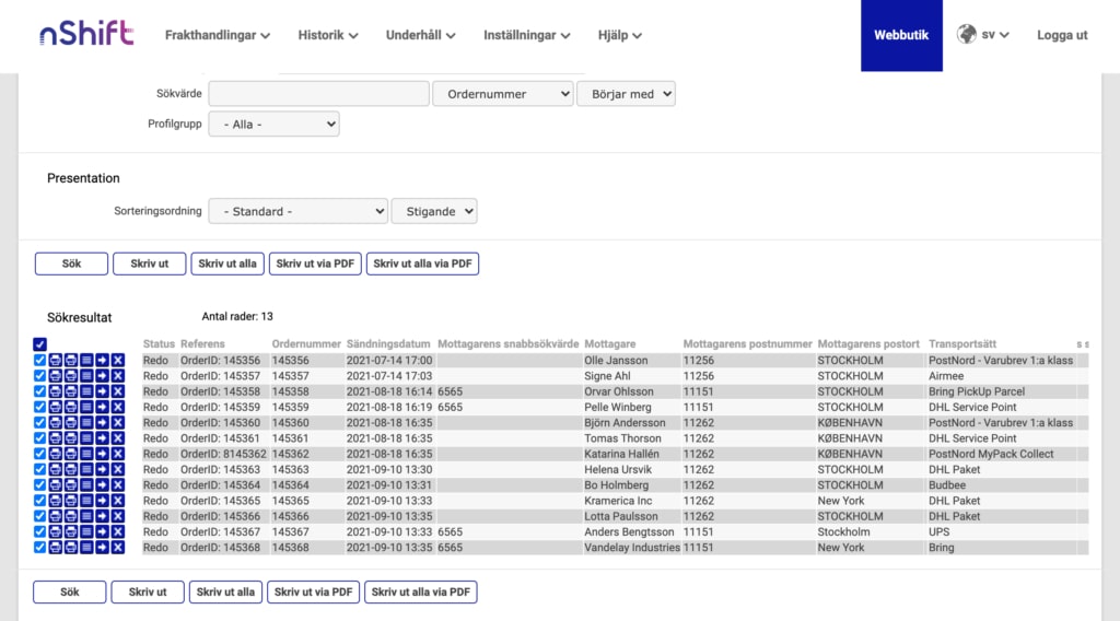 Integration mellan nShift och WooCommerce - Wetail